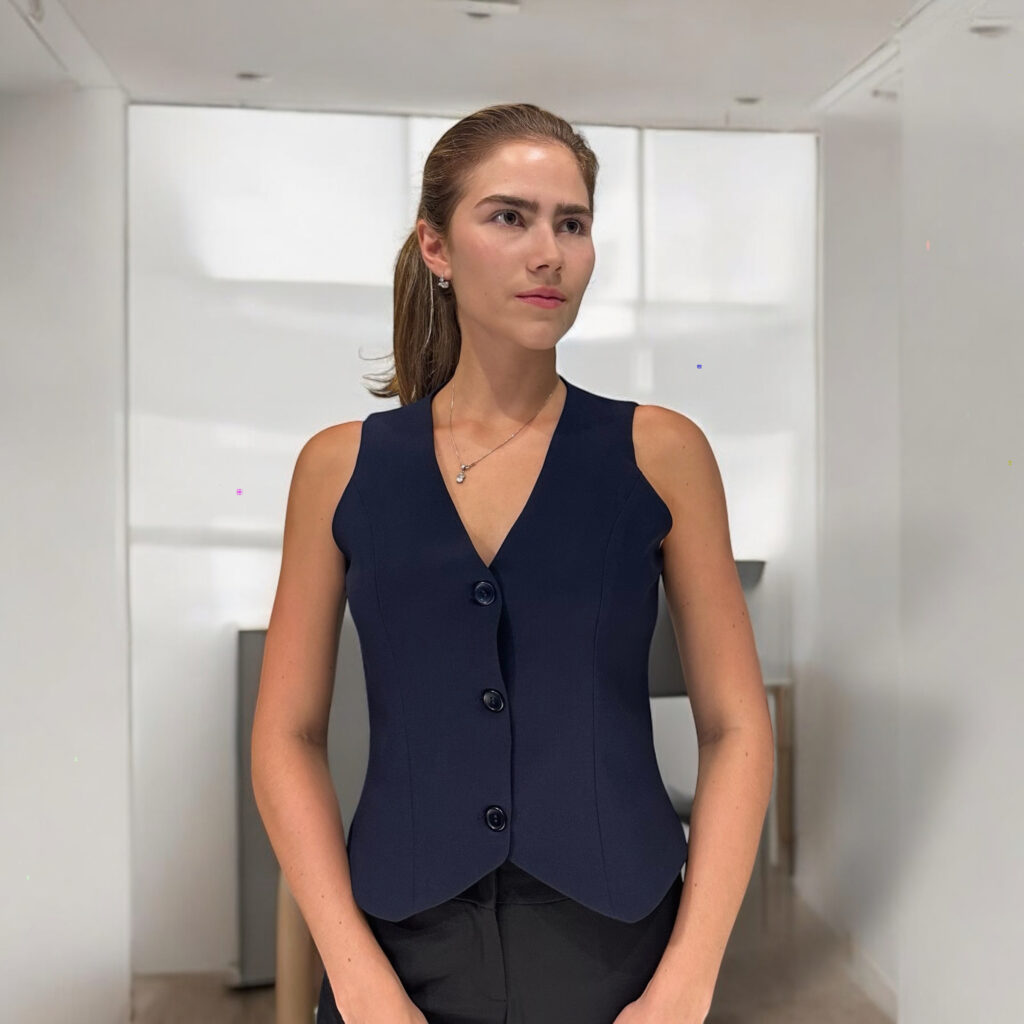 Chaleco Kiara Azul Marino - Genuino